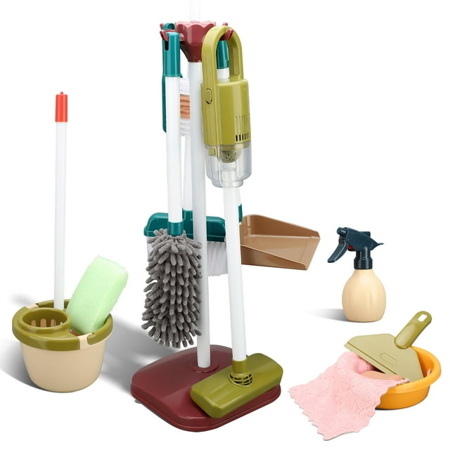 Crtynell Kids Cleaning Set, 23 Pcs Kids Cleaning Set With Vacuum For ...