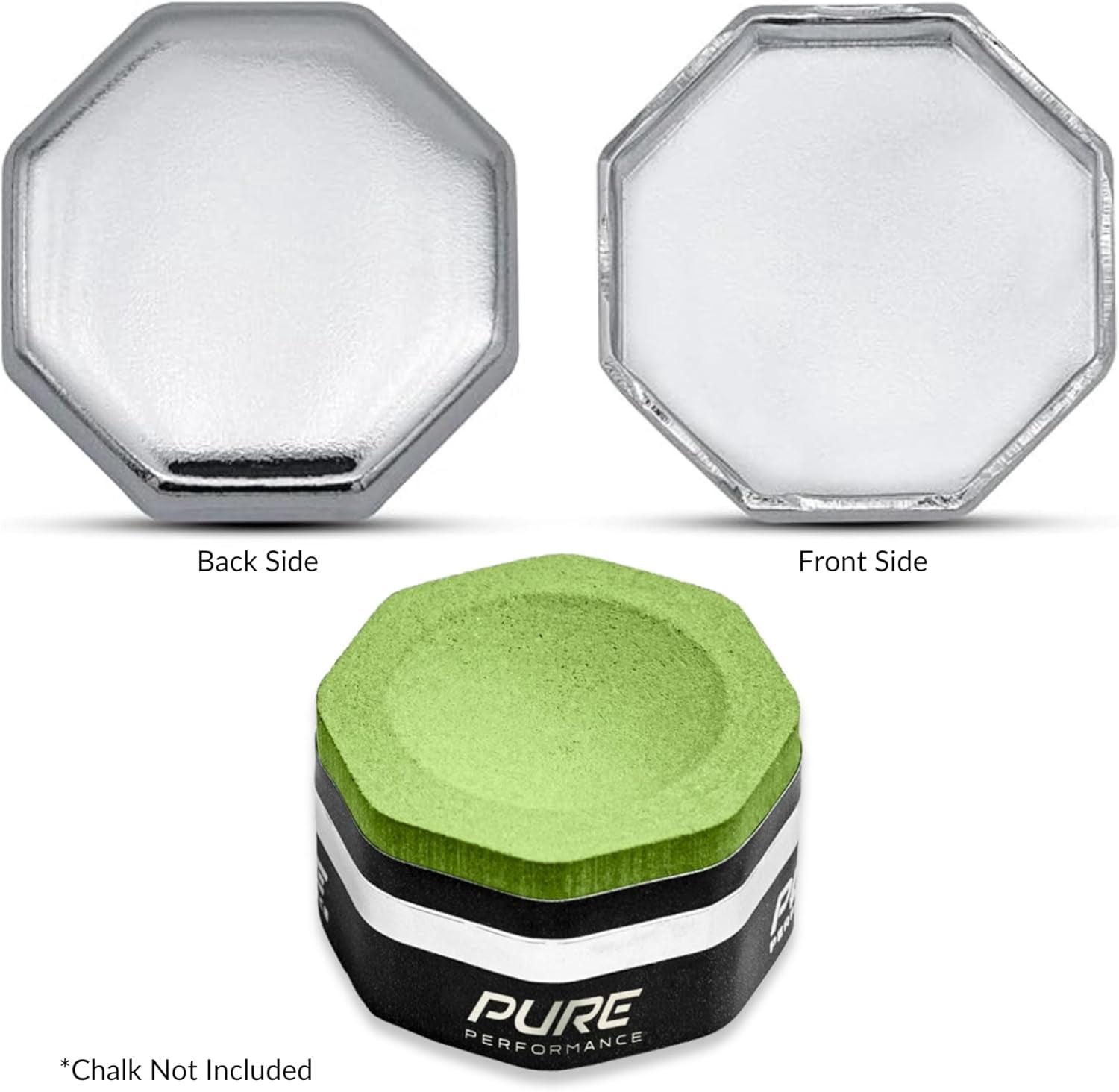 Cru5h Billiards Metal Chalk Holder Octagon | Perfect Fit for Predator ...
