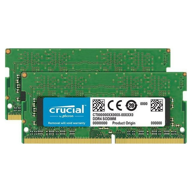 Crucial 16GB Kit (8GBx2) DDR4 2400 MT/s (PC4-19200) DR x8 Unbuffered SODIMM 260-Pin Memory ...