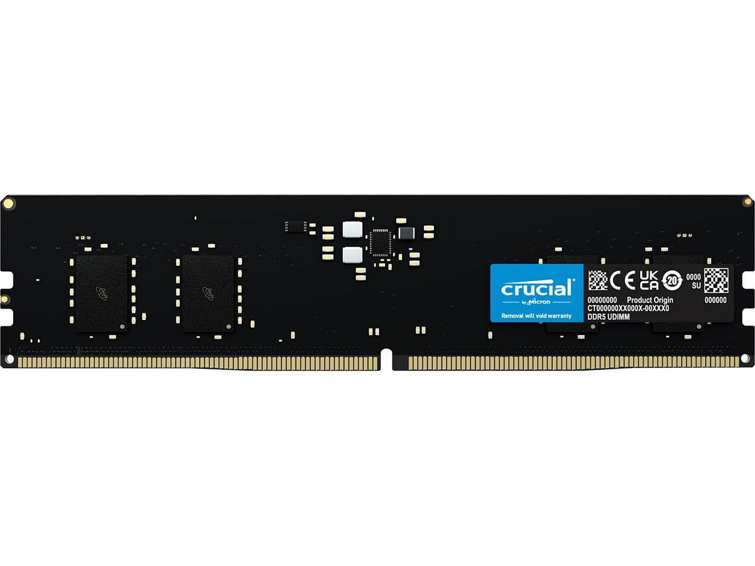 Crucial 32GB 288-Pin PC RAM DDR5 4800 (PC5 38400) Desktop Memory Model ...
