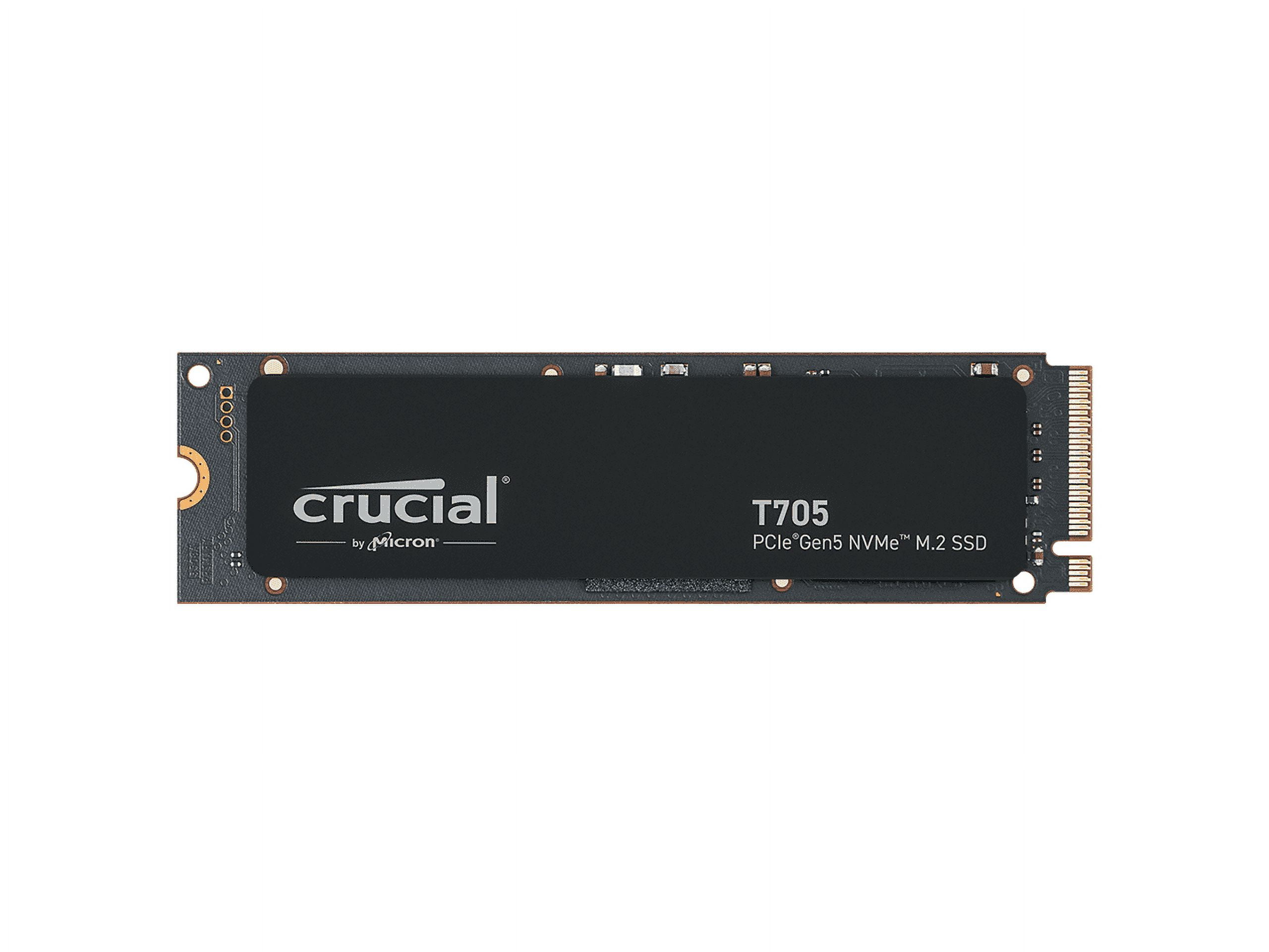 Crucial T705 1TB PCIe Gen5 NVMe M.2 SSD - Up to 13,600 MB/s - Game ...