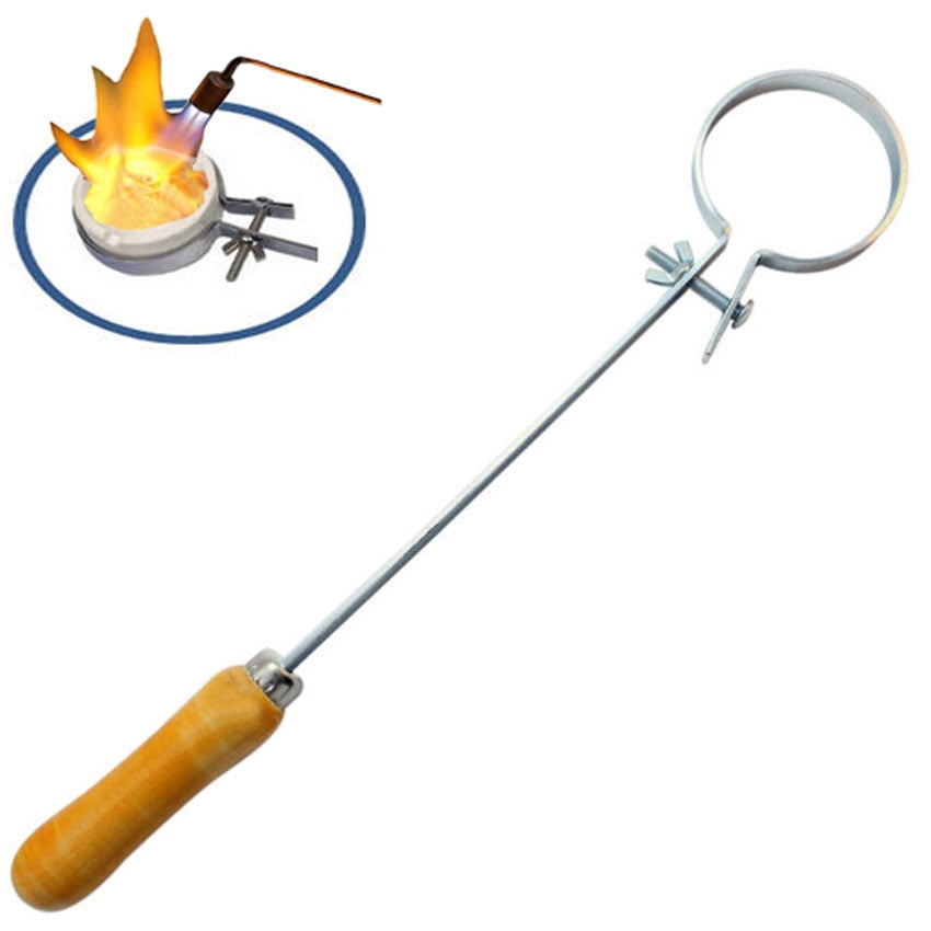 Crucible Tong Handle Holds Round Melting Dish Cup Crucible Holder Round ...