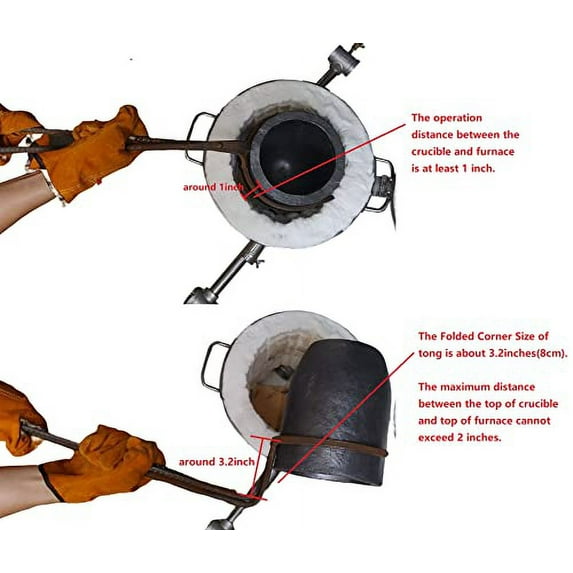 Crucible Tongs And Lifter For Pouring And Lifting 2 In 1 Metal Casting ...