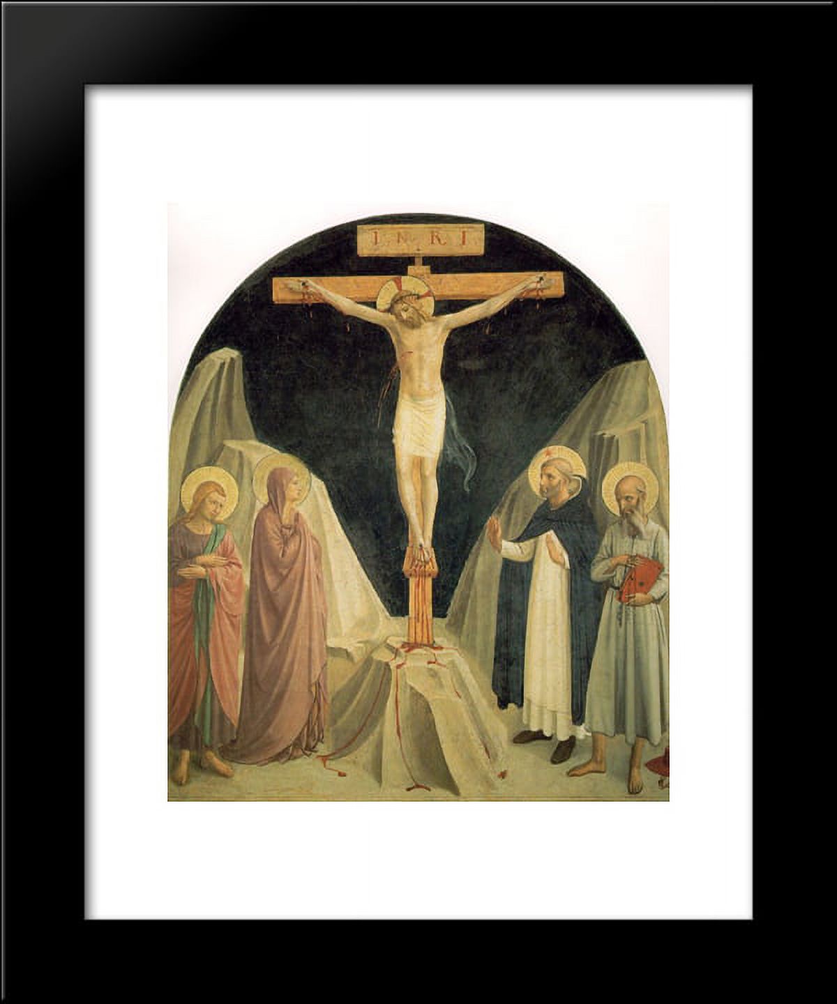 Crucified Christ with Saint John the Evangelist 20x24 Framed Art Print by Fra Angelico - Walmart.com