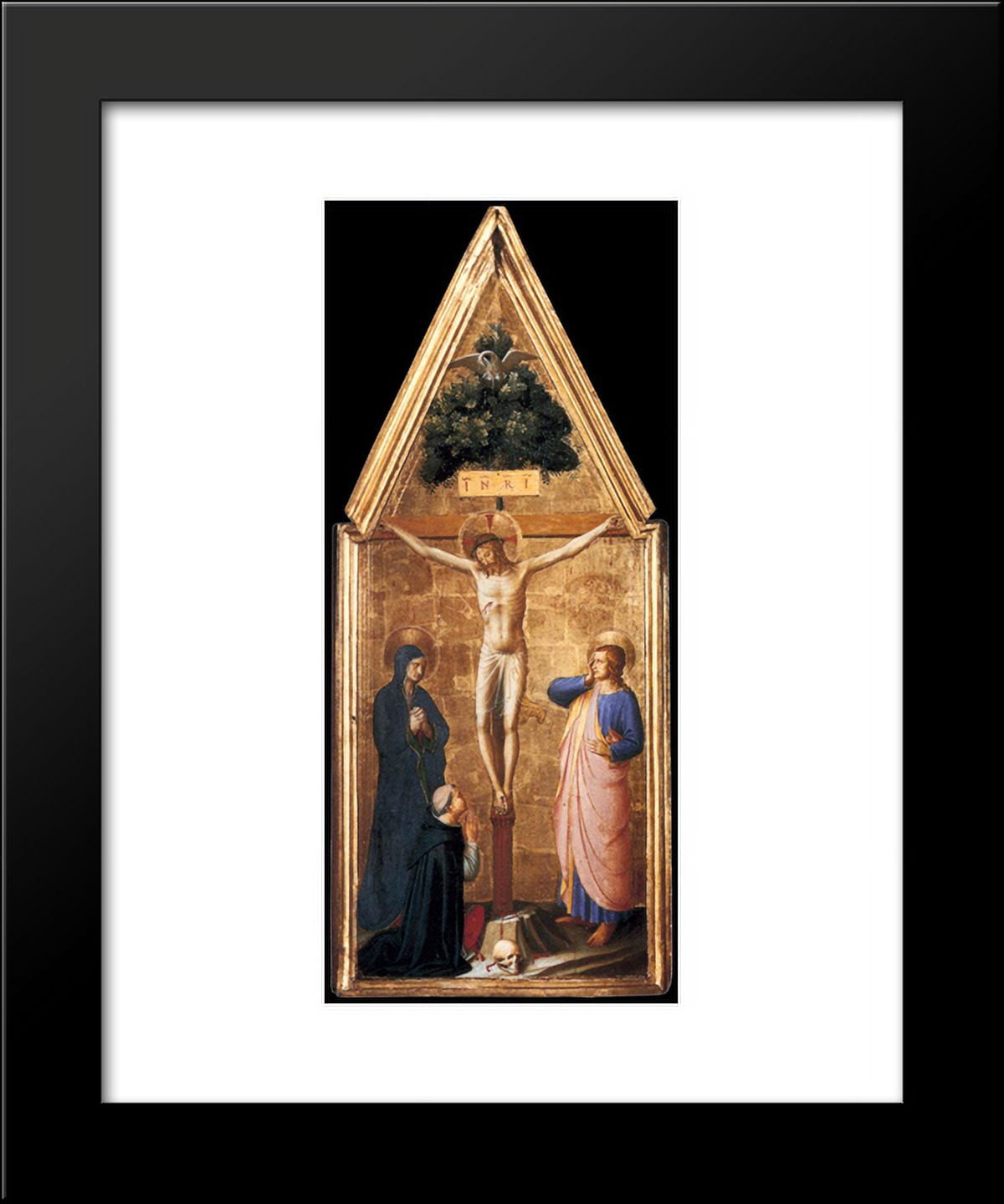Crucified Christ with the Virgin, St. John the Evangelist and Cardinal Juan de Torquemada 20x24 ...