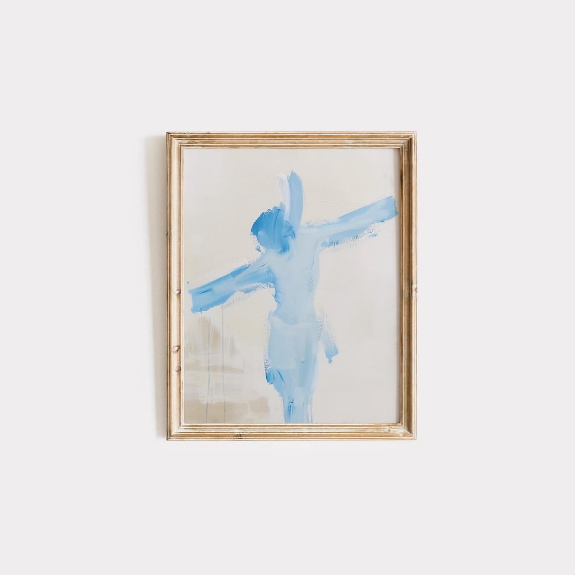 Crucifix Light Blue Christian Wall Art Unframed Paper Poster 16x20in ...