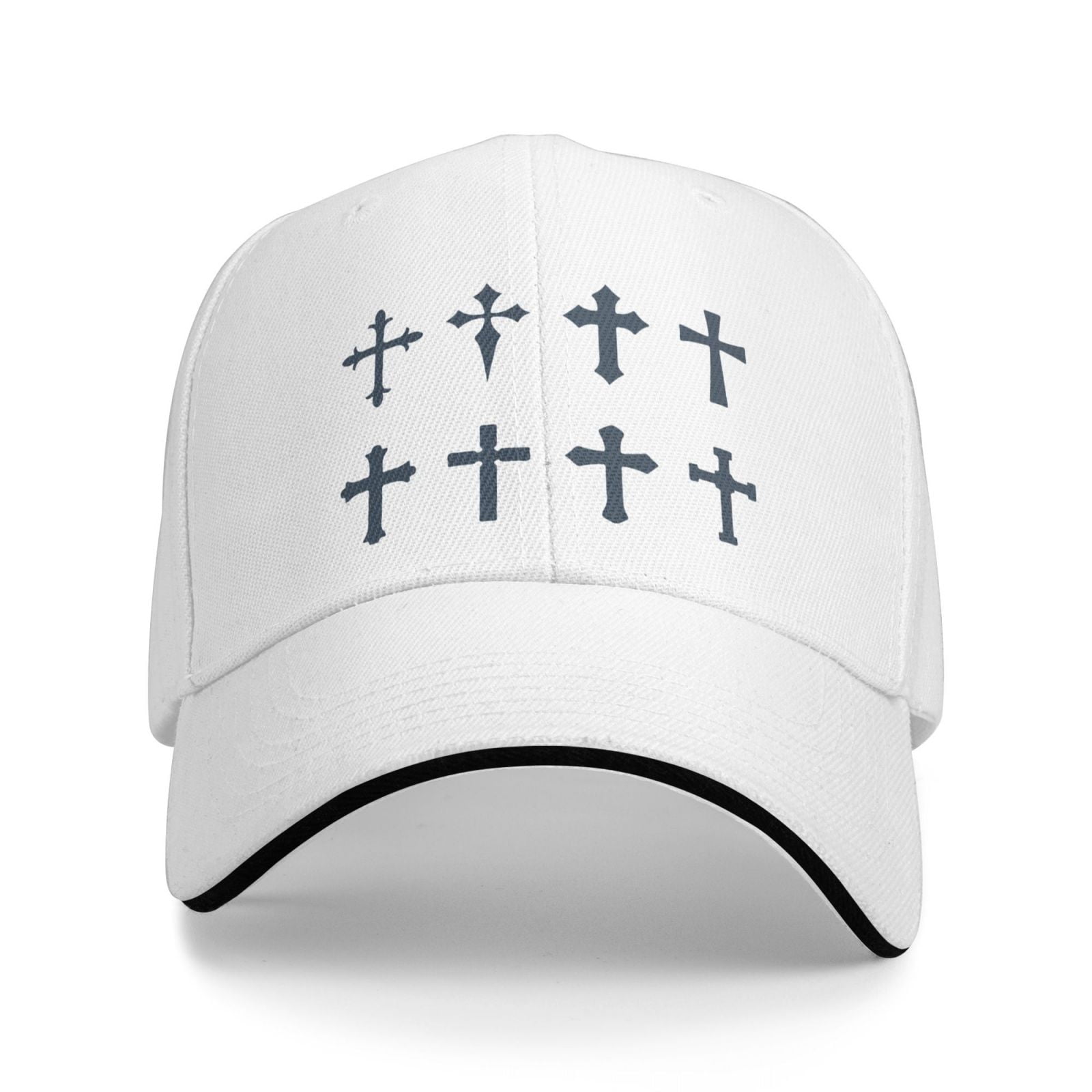 Crucifix Logo Unisex Golf Baseball Cap Adjustable Sandwich Cap ...