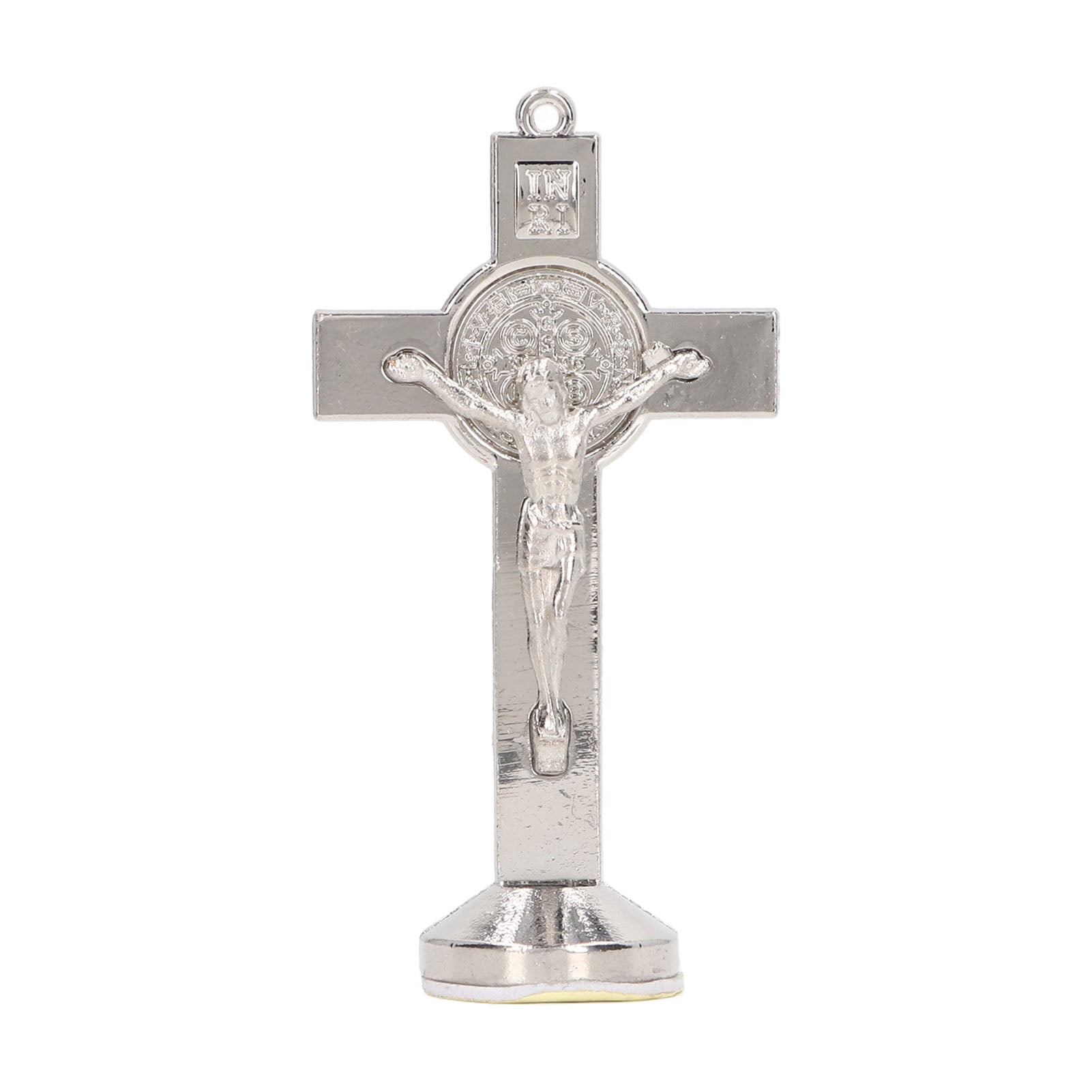 Crucifix Silvery Style Zinc Alloy Polished Glossy Decorative Compact ...