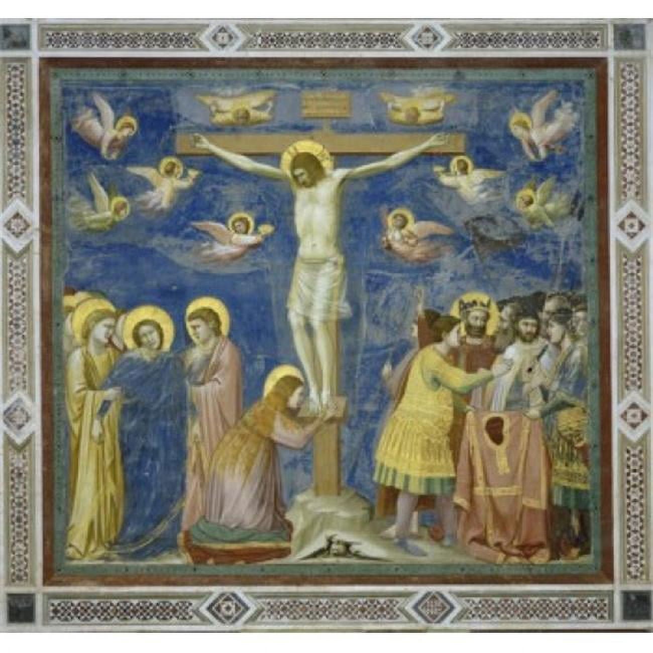 Crucifixion Giotto di Bondone C.1266-1337 Italian Fresco Arena Chapel ...