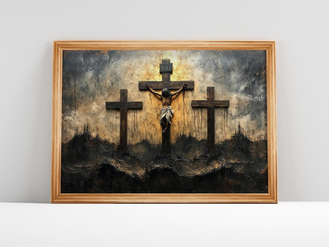 Crucifixion Of Jesus Christ, Jesus Christ On The Cross Watercolor ...