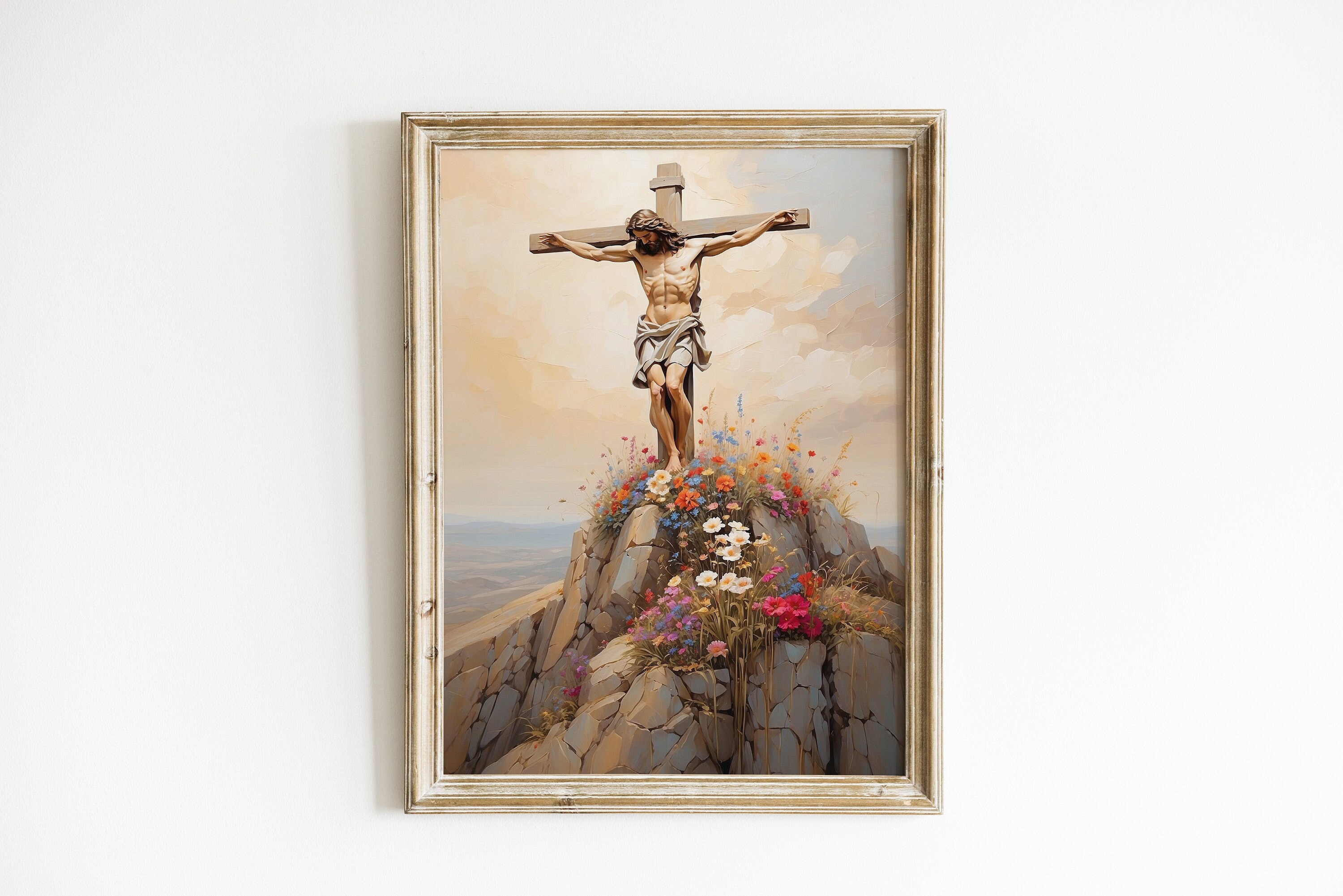 Crucifixion Of Jesus, Jesus Christ On The Cross, Cross On Flower ...