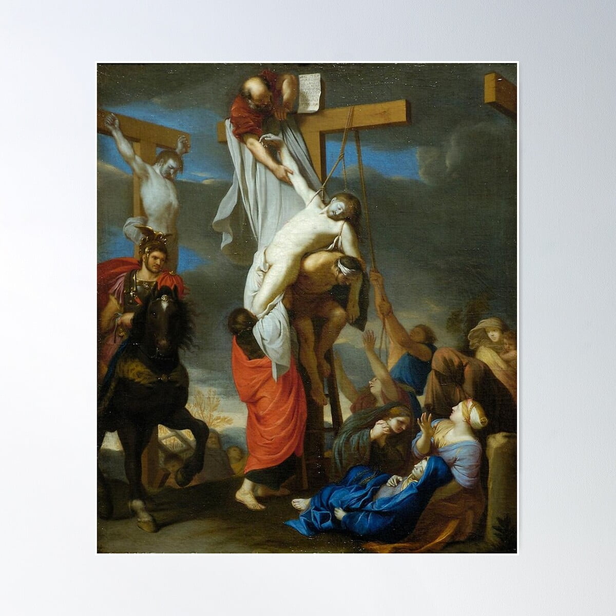 Crucifixion Of Jesus: Charles Le Brun, Descent From The Cross Poster ...