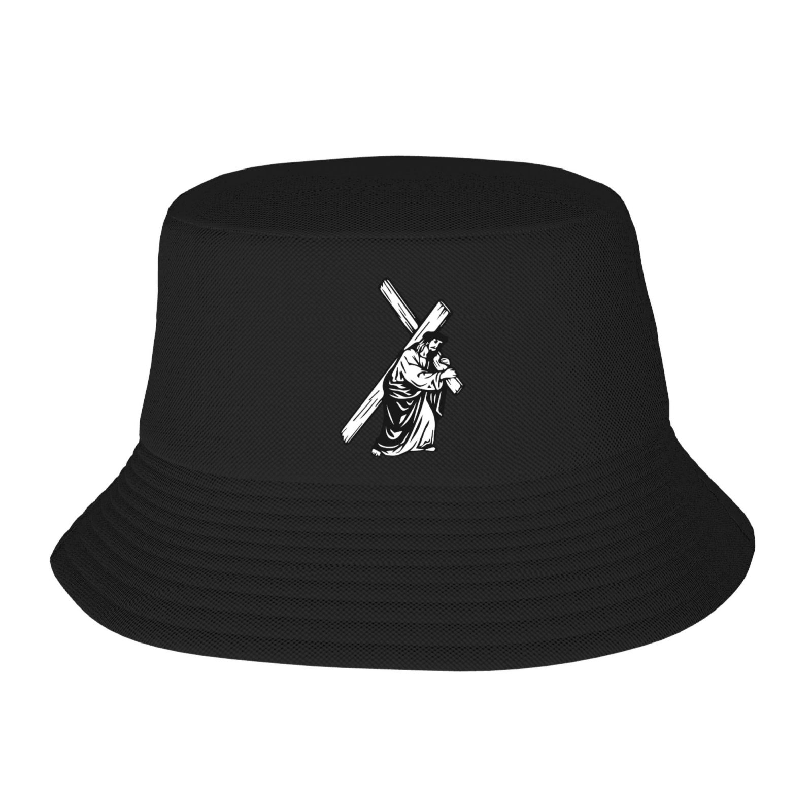 Crucifixion Of Jesus Cross Adult Fisherman'S Hat Bucket Hat For Women ...
