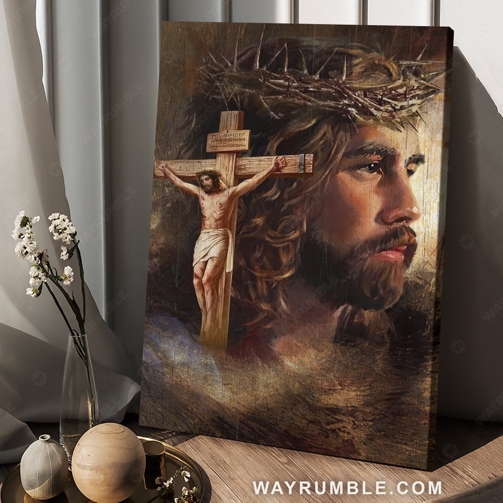 Crucifixion Of Jesus, Jesus Painting, Crown Of Thorns, Christ The Redeemer - Jesus Portrait ...