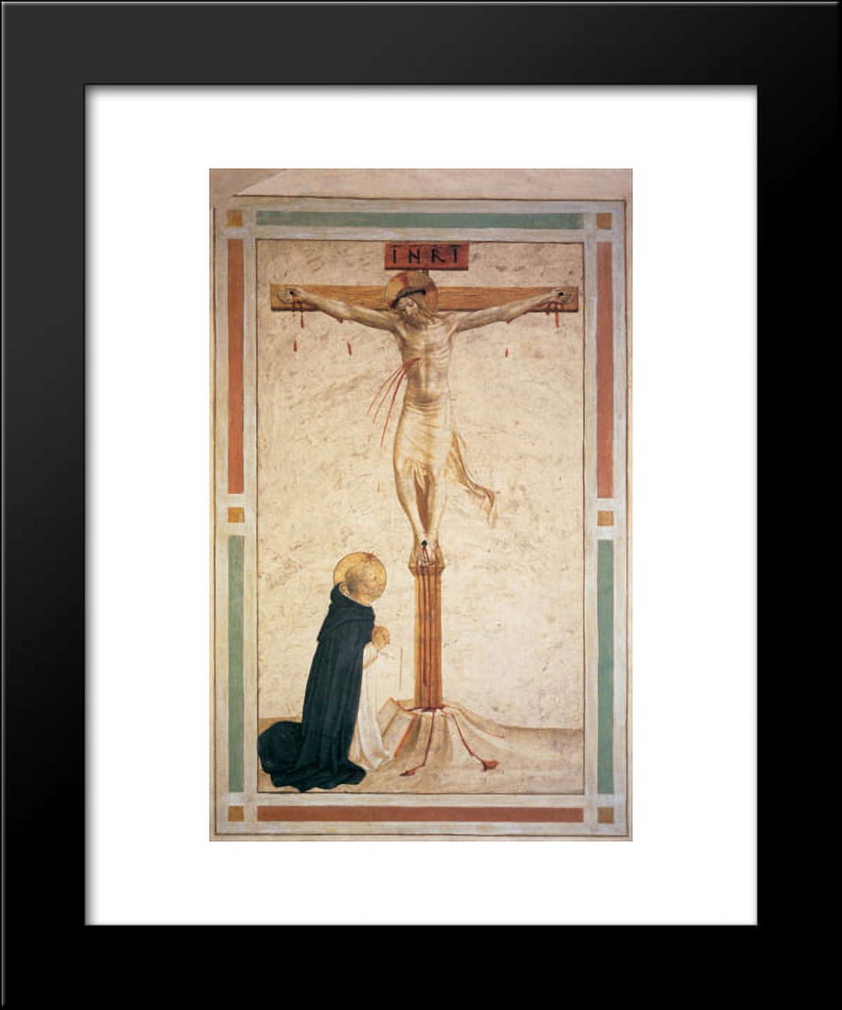 Crucifixion with St. Dominic 20x24 Framed Art Print by Fra Angelico - Walmart.com