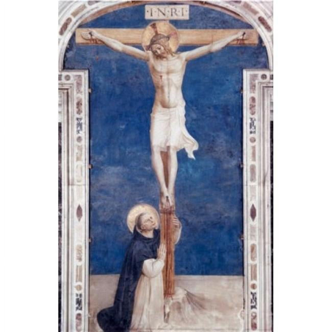 Crucifixion with St. Dominick Fra Angelico 1400-1455 Italian Museodi San Marco Florence Poster ...