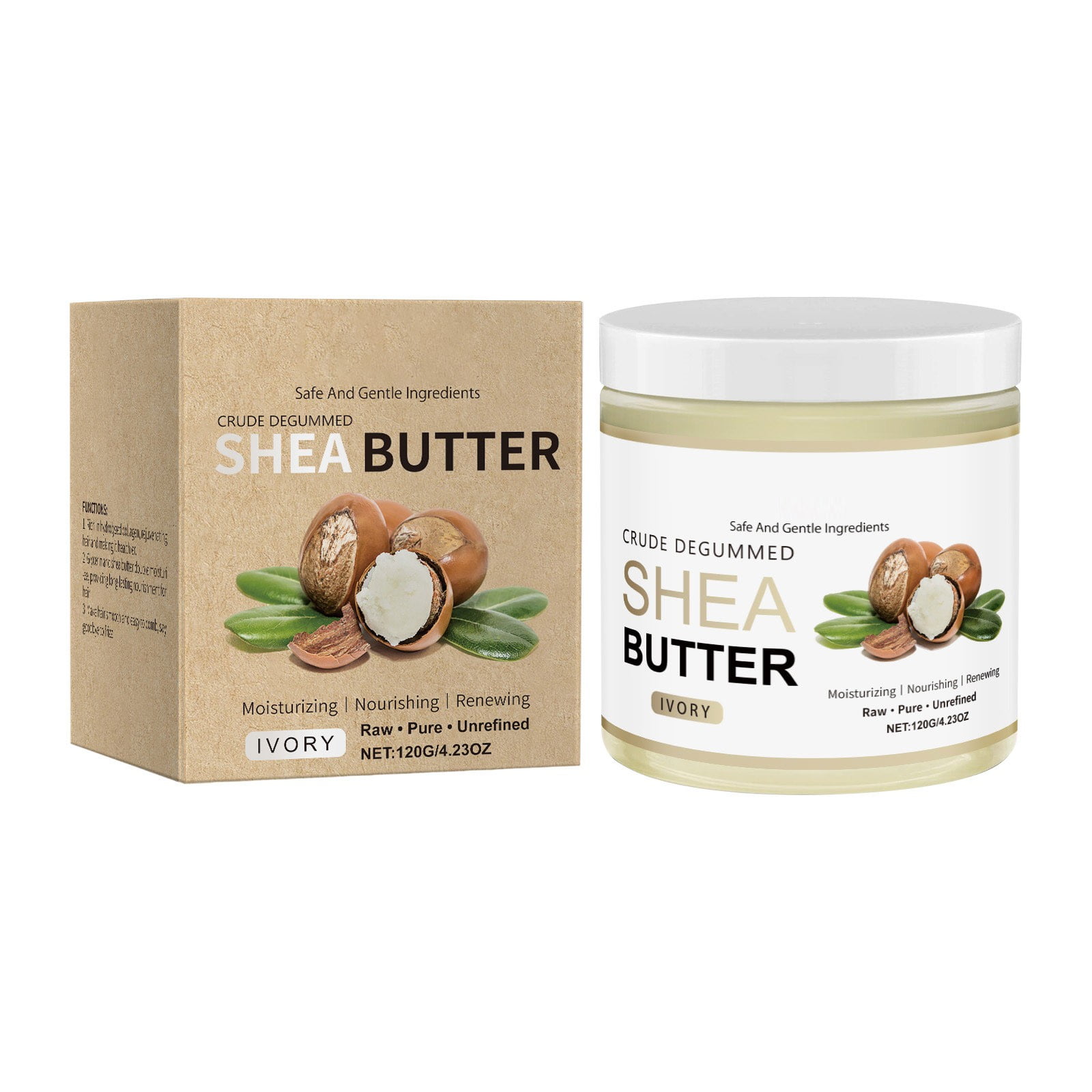 Crude Degummed African Ivory Shea Butter - Body Butter for Dry, Cracked ...