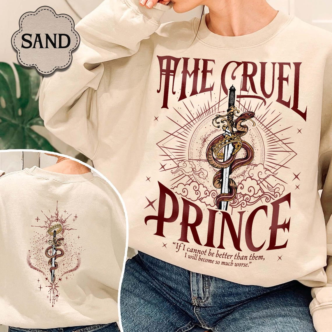 The Cruel Prince Sweatshirt, The Folk Of The Air Shirt, Cardan ...