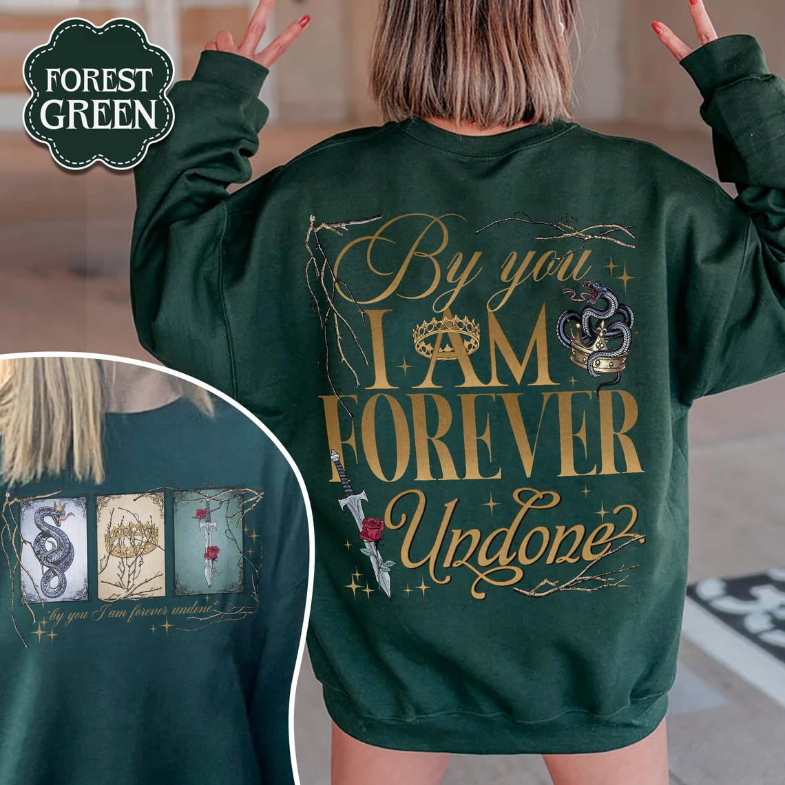 The Cruel Prince Sweatshirt, By You I Am Forever Undone Shirt, Jude ...