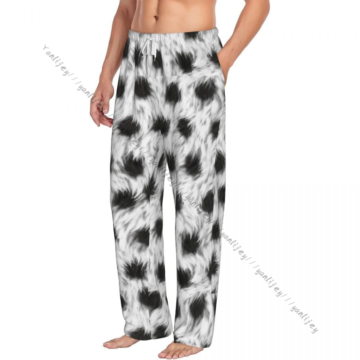Cruella Animal Texture Mens Woman Pajamas Pyjamas Pants Lounge Pants ...