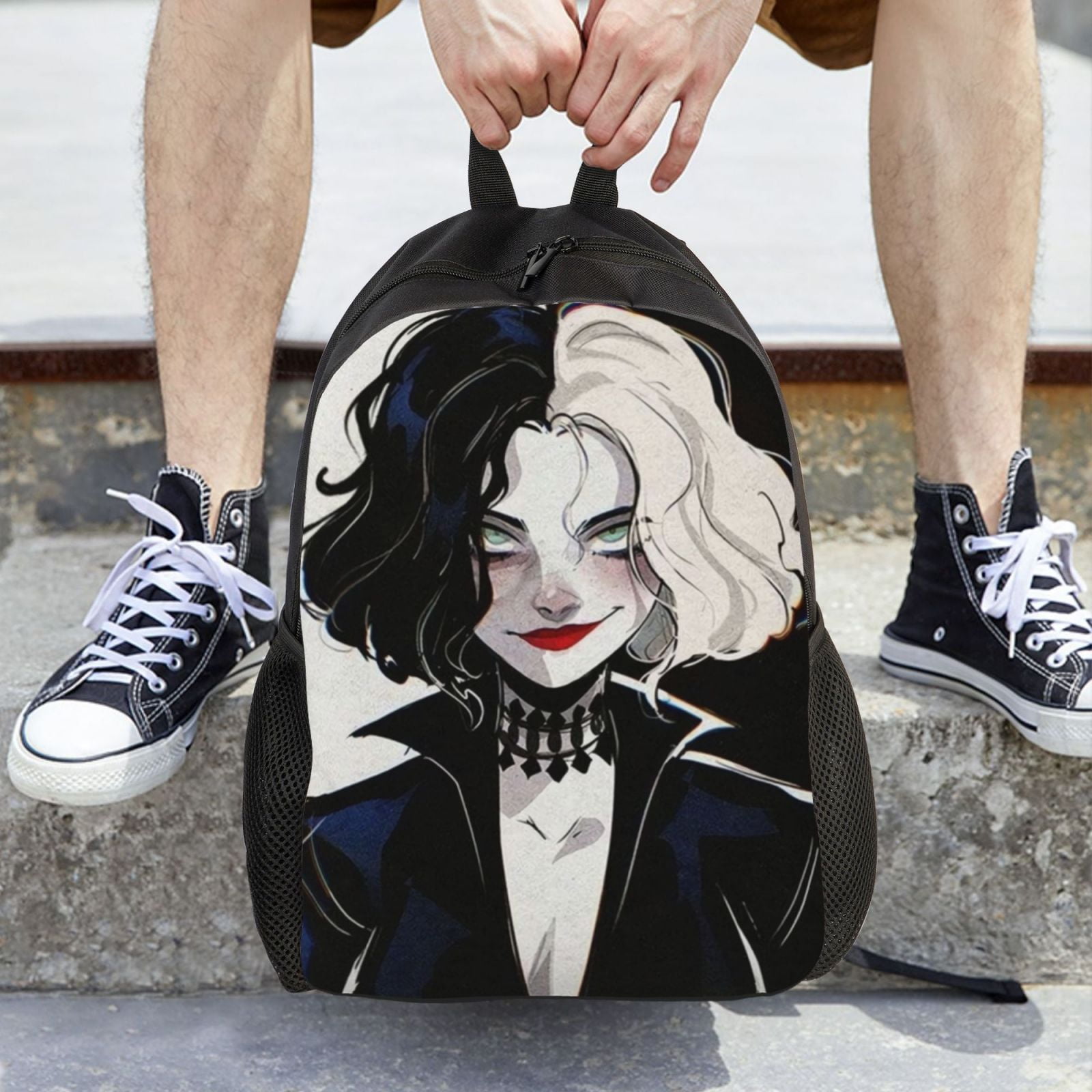 Cruella Anime Backpack Travel Bag 3d Printing Casual Daypack ...