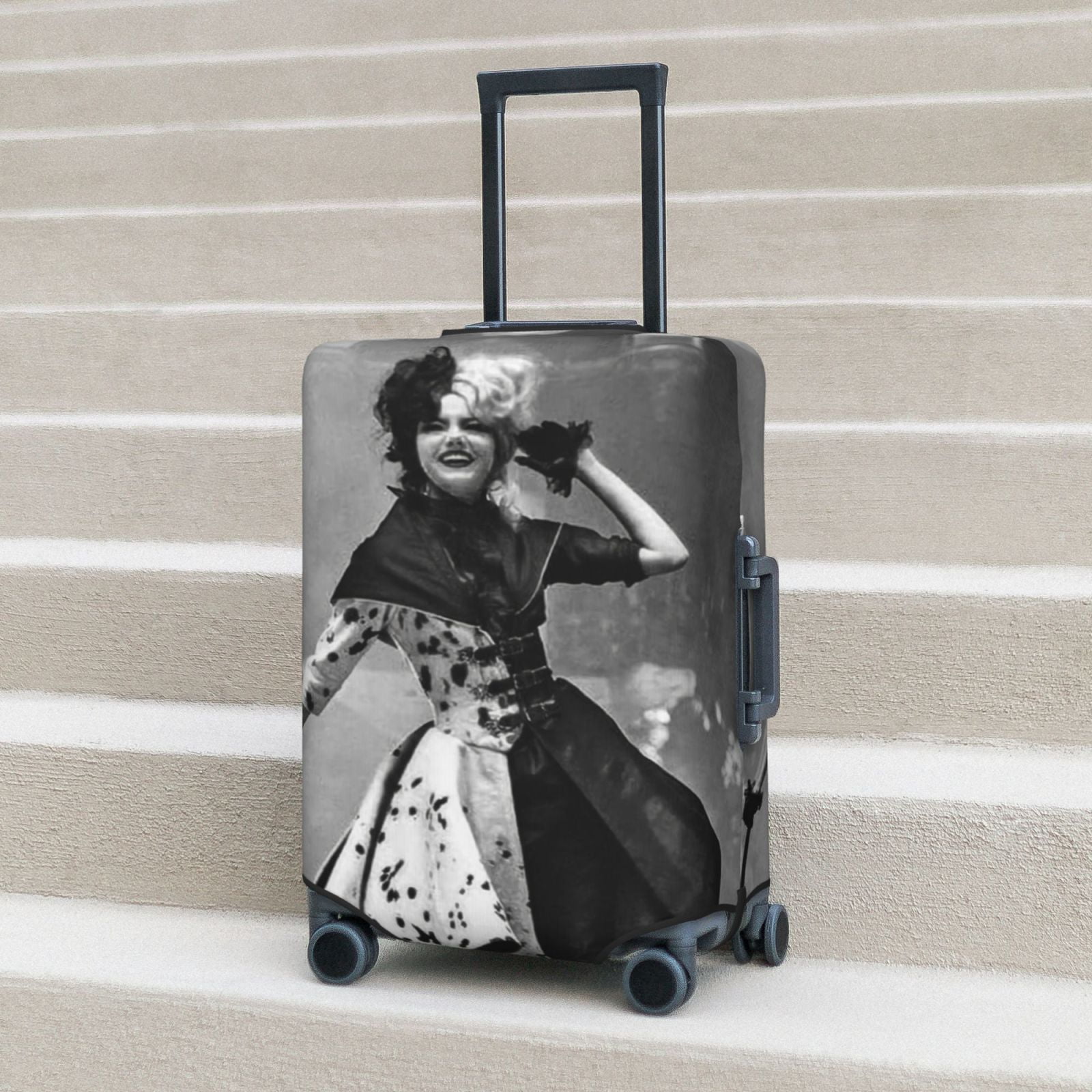 Cruella Cartoon Suitcase Cover With Concealed Zipper Luggage Cover ...