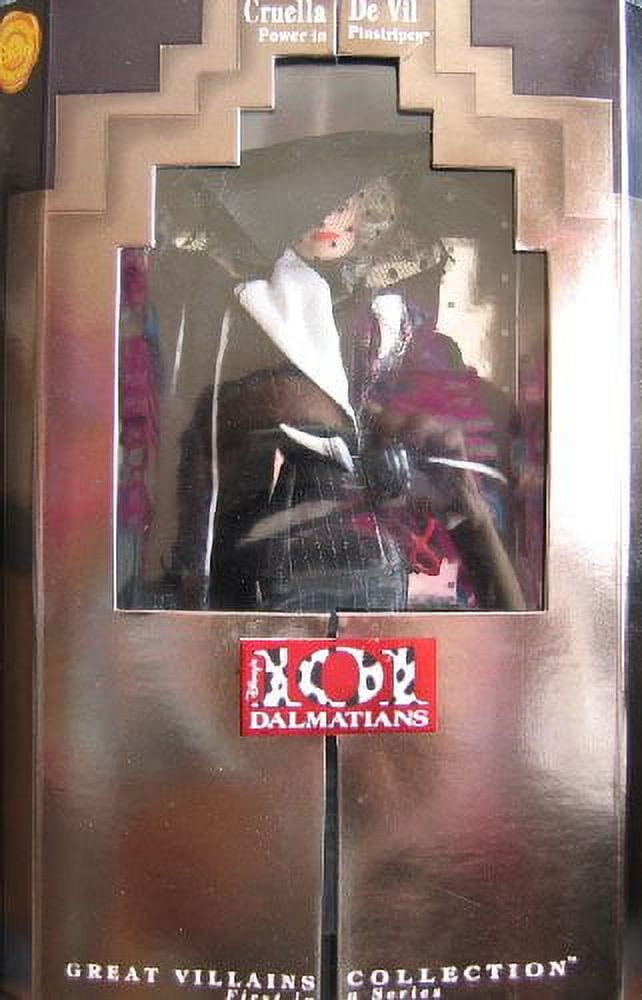 Cruella De Vil Barbie Doll 101 Dalmatians Power in Pinstripes Great ...