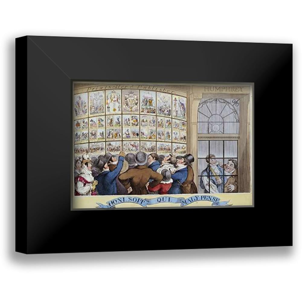 Cruikshank, George 18x14 Black Modern Framed Museum Art Print Titled ...