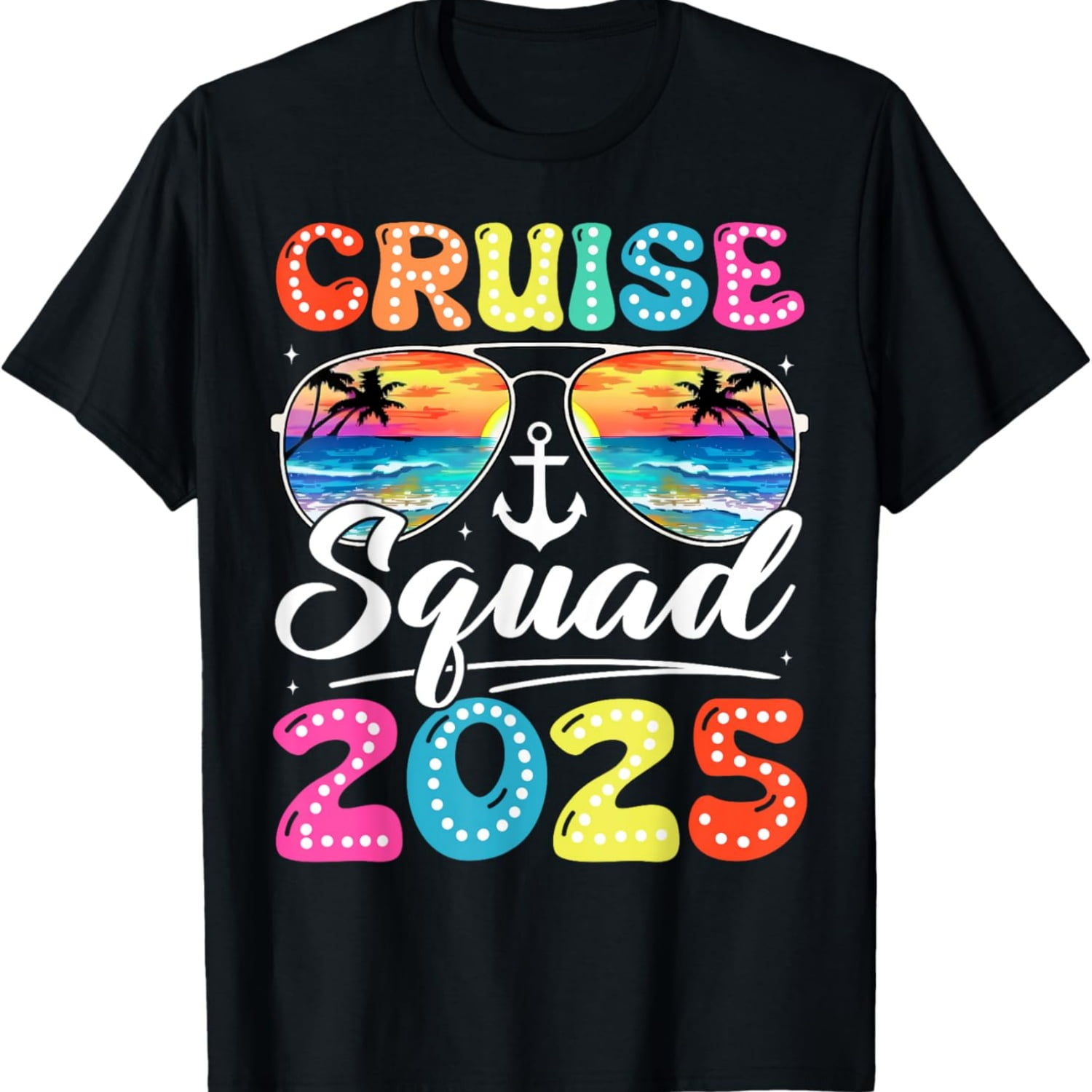 Cruise 2025 Family Vacation Cruising Groovy T-Shirt - Walmart.com