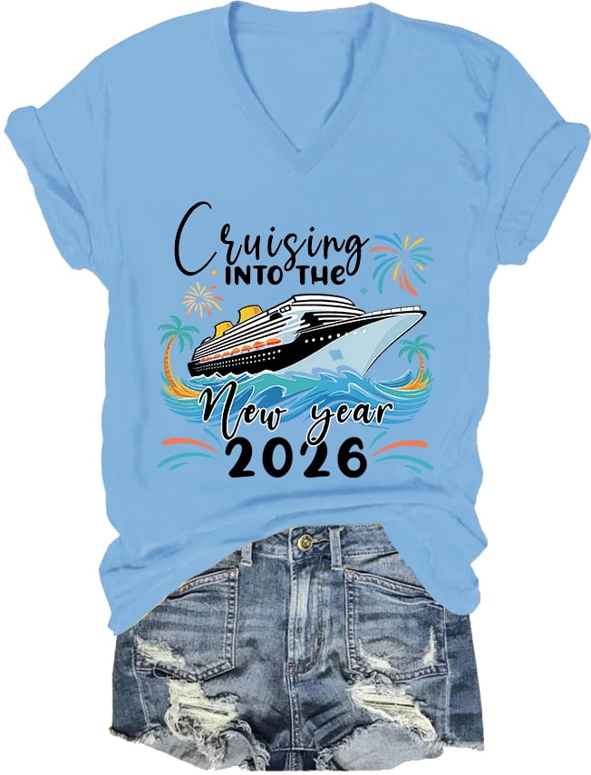 Cruise 2026 Shirt Cruising Into The New Year Family Shirts Happy New ...