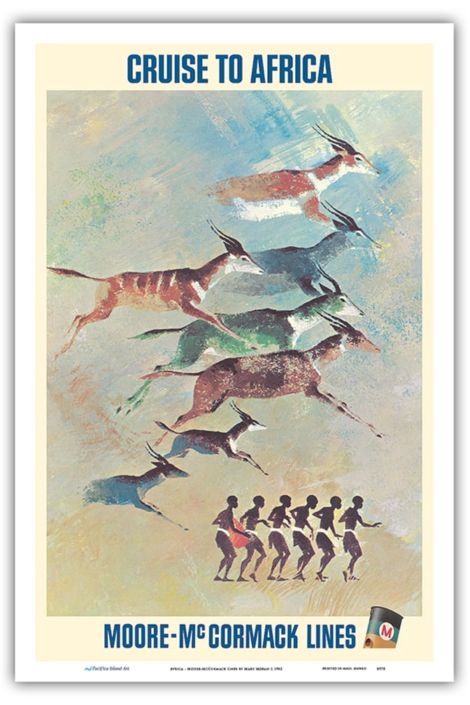 Cruise to Africa - African Gazelle - Moore-McCormack Lines - Vintage ...