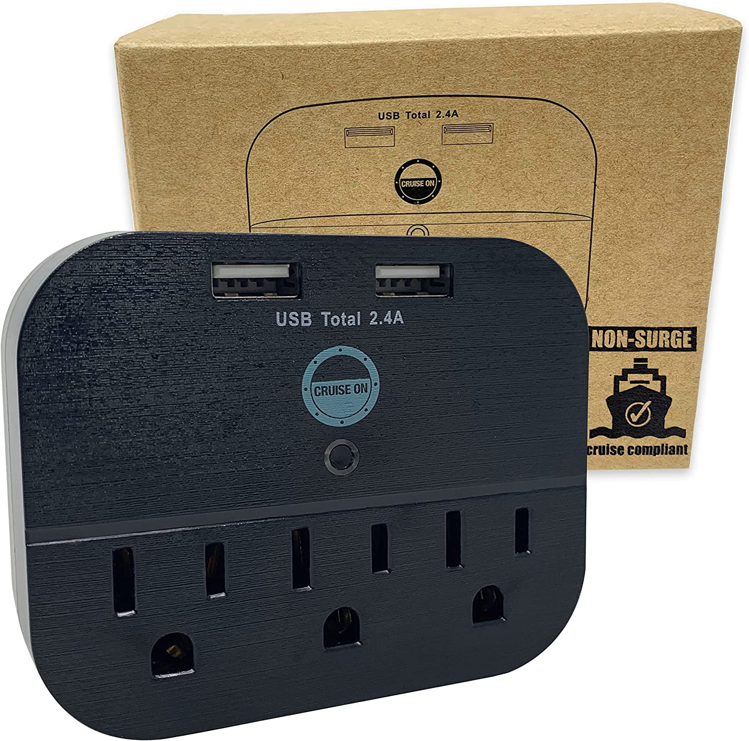 Cruise Approved Power Strip - Non Surge Protector for Cruise Ship with ...