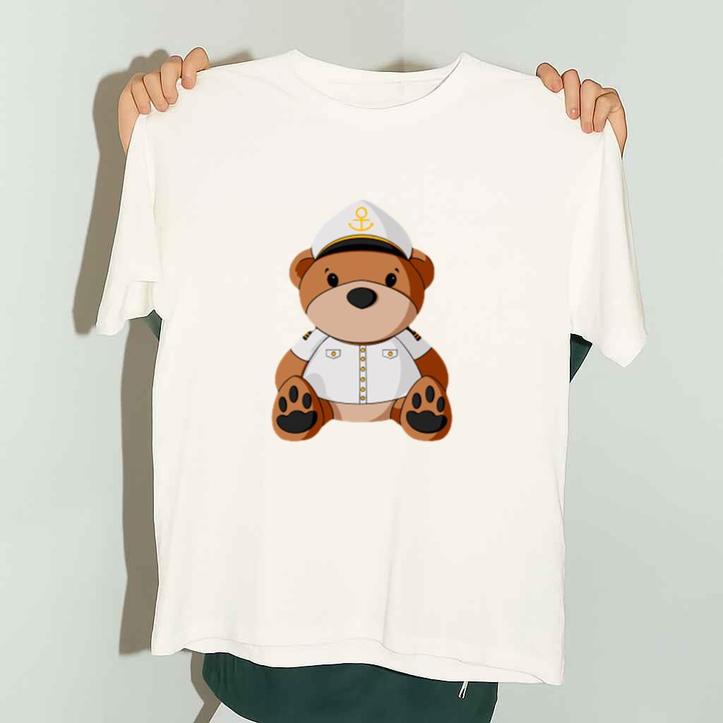 Cruise Captain Teddy Bear Funny Ship Boat Sailor Fun Unisex T-Shirt up ...