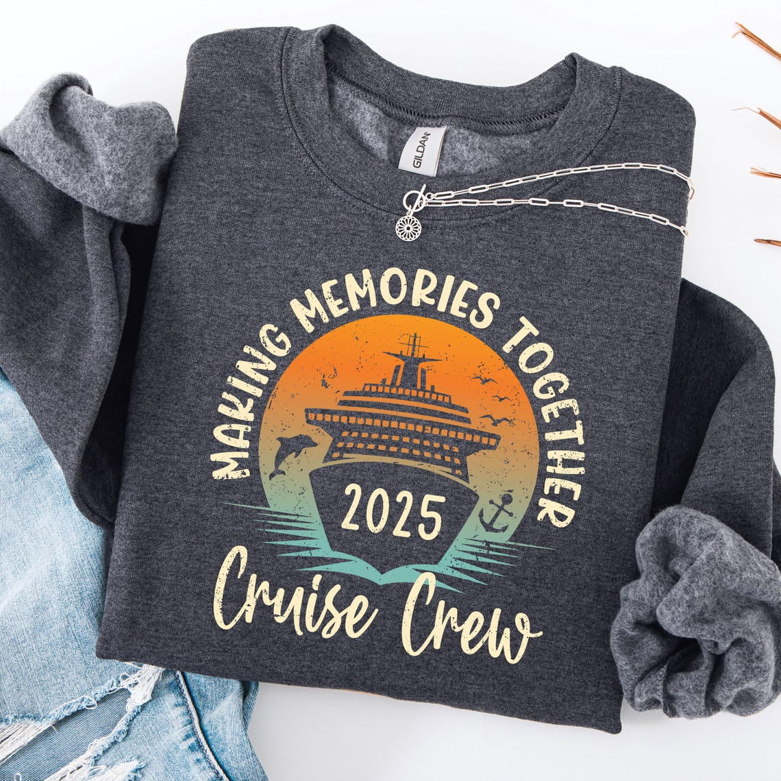 Cruise Crew 2025 Sweatshirt: Family Vacation Group Sweater All Size S ...