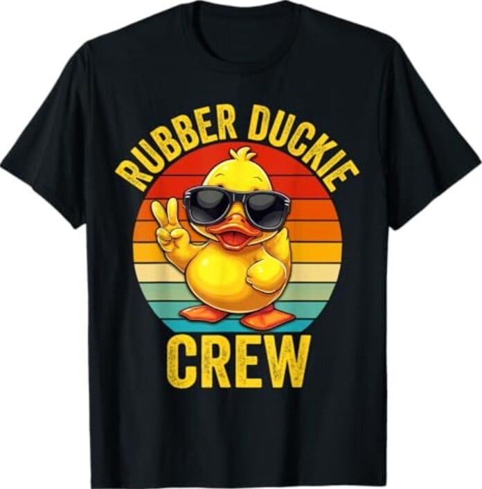 Cruise Duck Crew Funny Graphic Shirt Retro Cartoon Style - Walmart.com