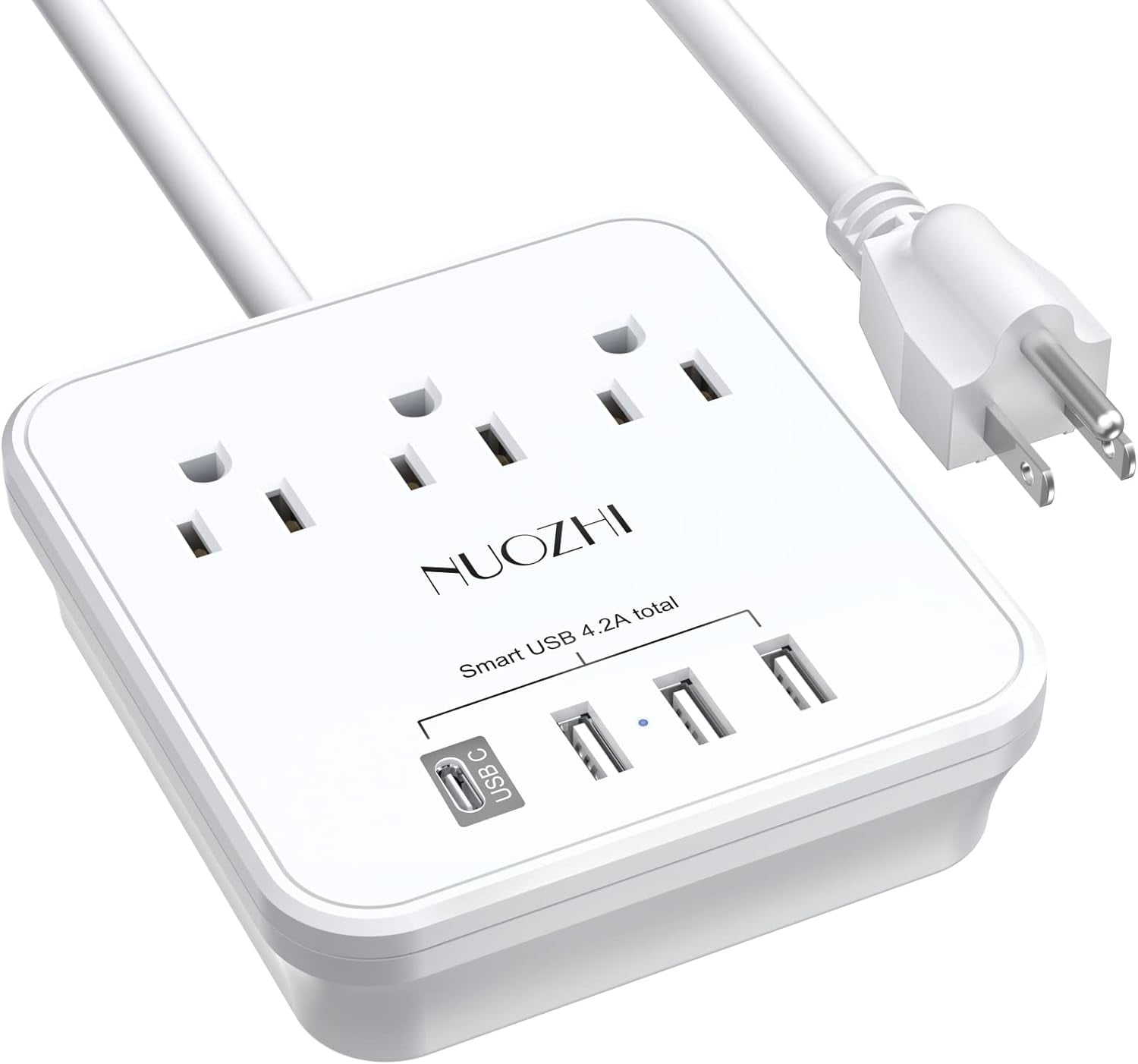 Cruise Essentials, 6 Ft Power Strip with 3 Outlets and 4 USB Ports(1 C ...
