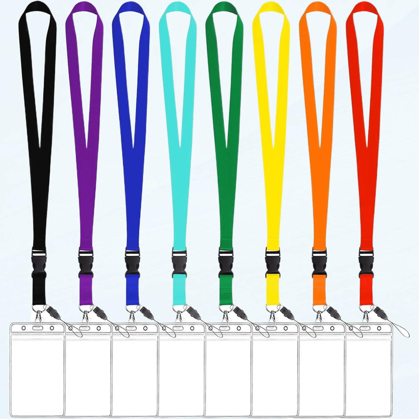 Cruise Lanyards, 8 Pack Colorful Solid Color Cruise Lanyard with ...
