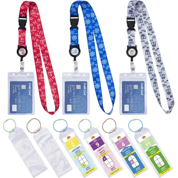 Cruise Lanyards 9 count Retractable Cruise Lanyard for Cruise Ship ...
