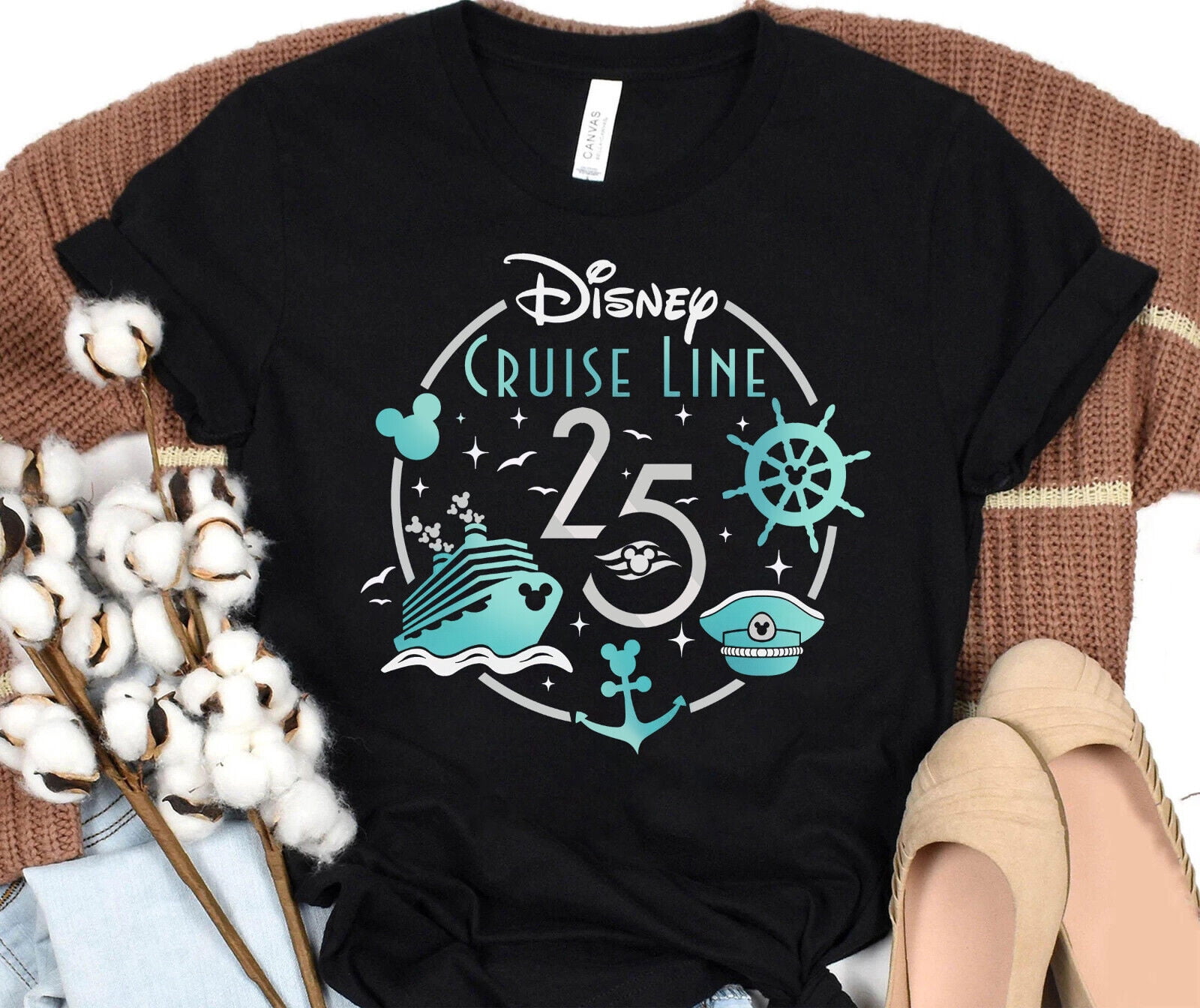 Cruise Line 25th Silver Anniversary At Sea Nautical Captain Mickey T ...