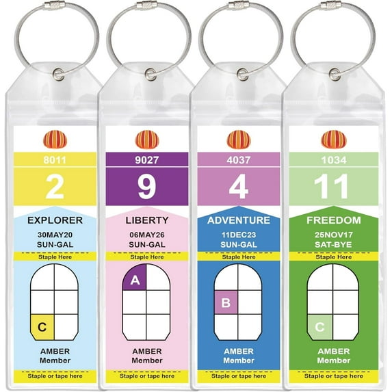Cruise Luggage Tags PVC Holders --Clear Luggage Tag-Zip Seal-Etag Bag ...
