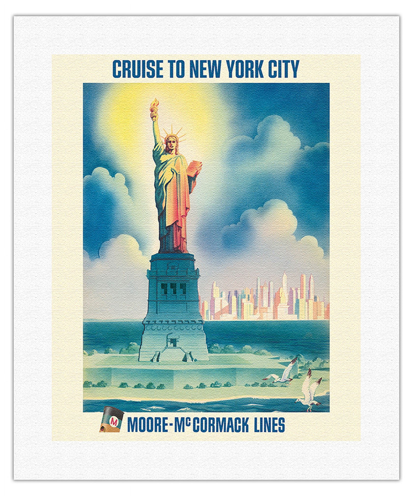 Cruise to New York City - Statue of Liberty - Moore-McCormack Lines ...