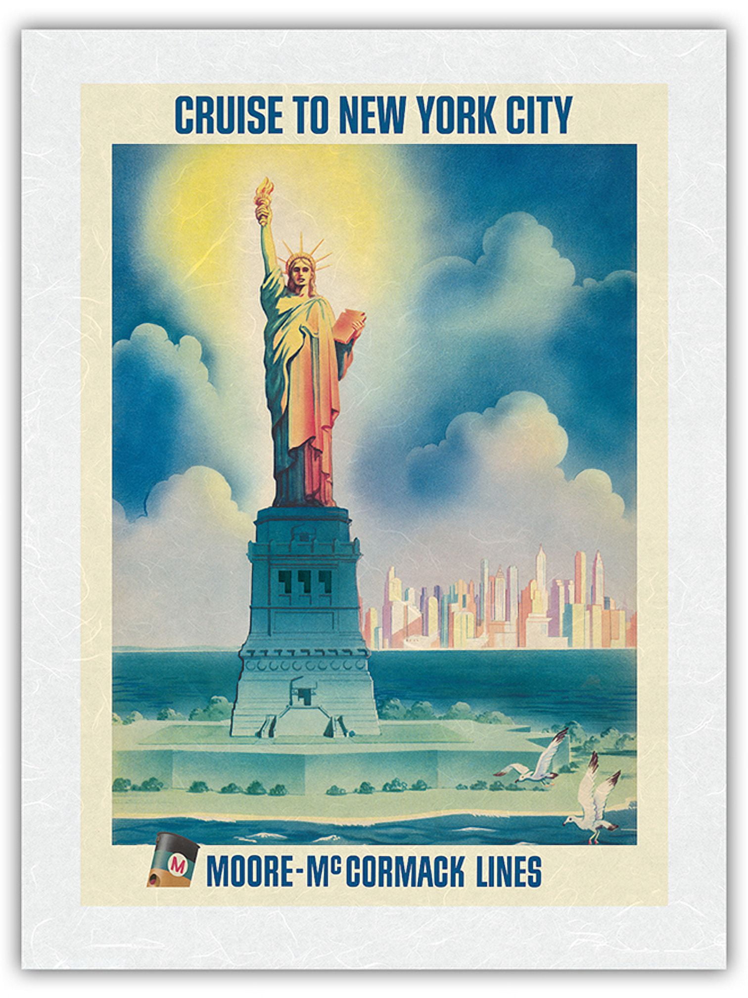 Cruise to New York City - Statue of Liberty - Moore-McCormack Lines ...