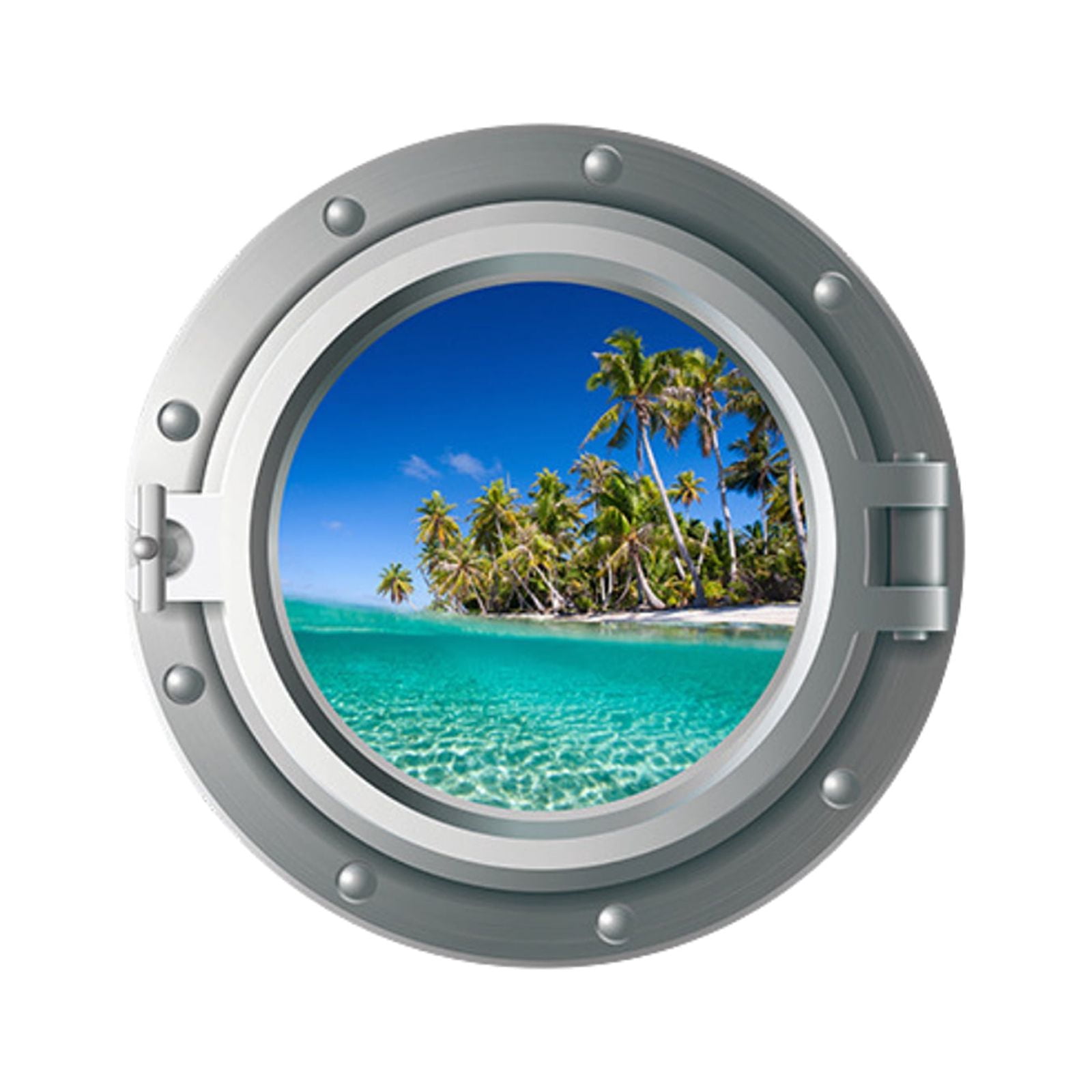 Cruise Porthole Sticker Beach Cruise Ship Door Simulation Porthole ...