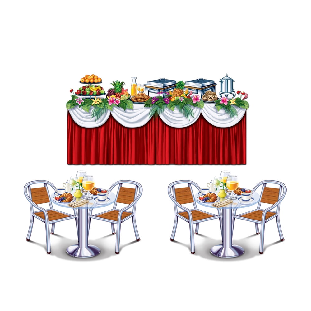 Cruise Ship Buffet Props Party Accessory (1 count) (3/Pkg) - Walmart.com