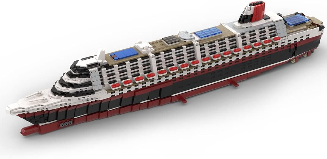 Cruise Ship Building Block Set, 1/500 Large Cruise Ship Collectible ...