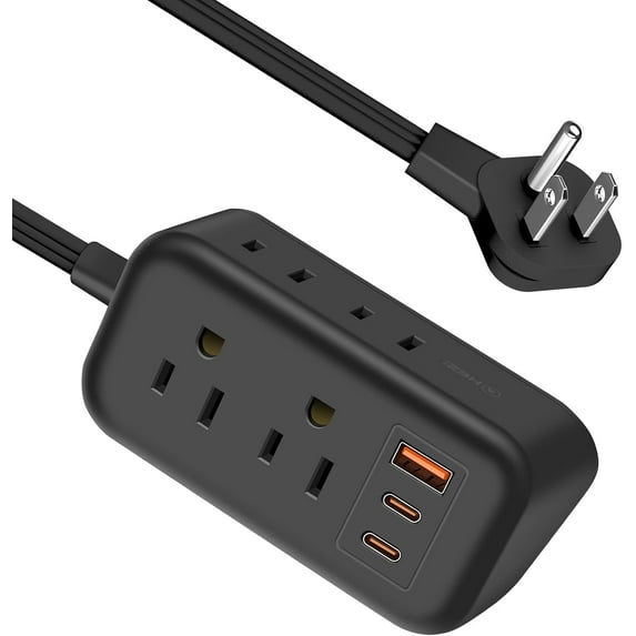 Cruise Ship Essentials - 30W USB CTravel Power Strip Flat Plug, 10 Ft ...