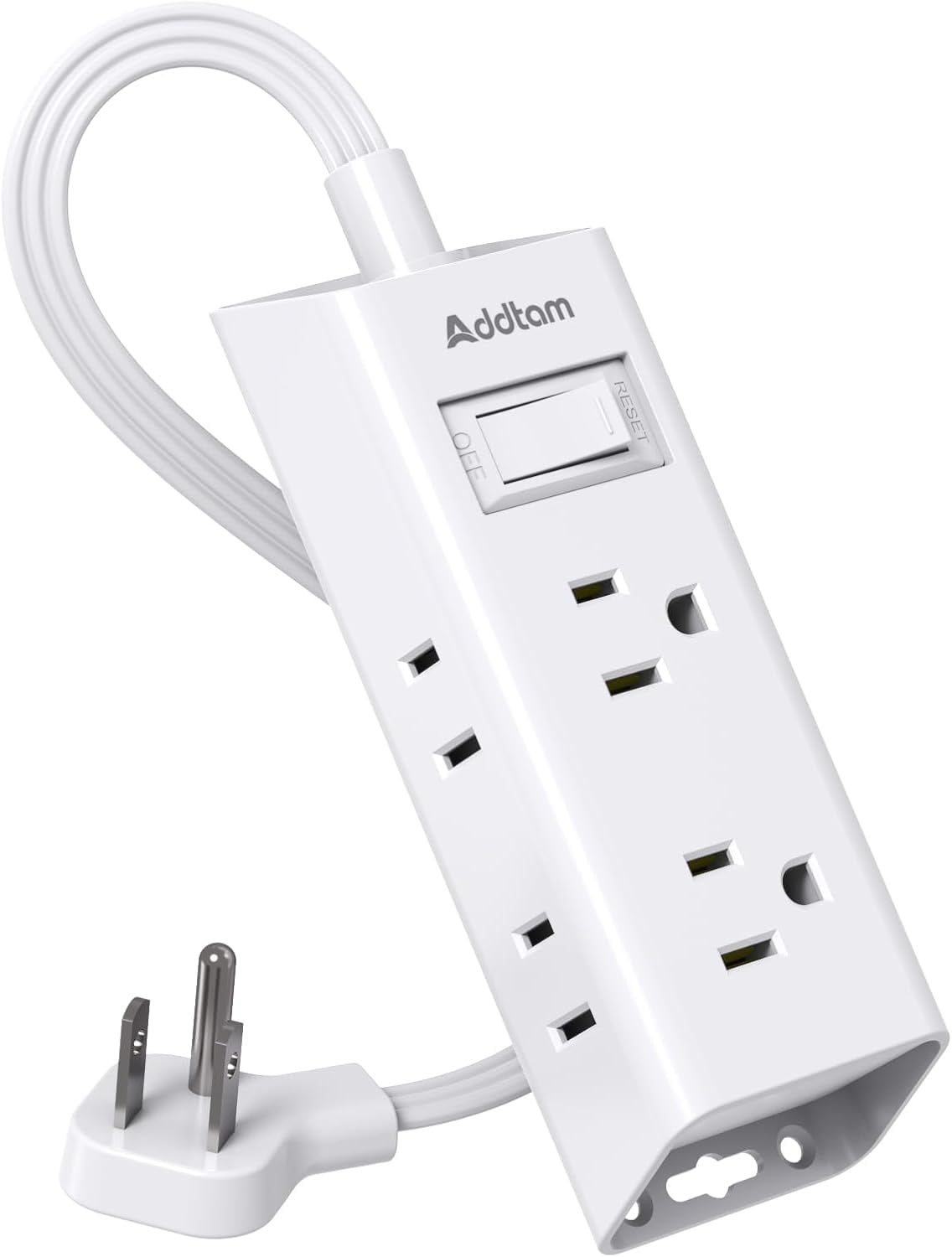Cruise Ship Essentials, Flat Plug Power Strip, 1 ft Ultra Flat ...