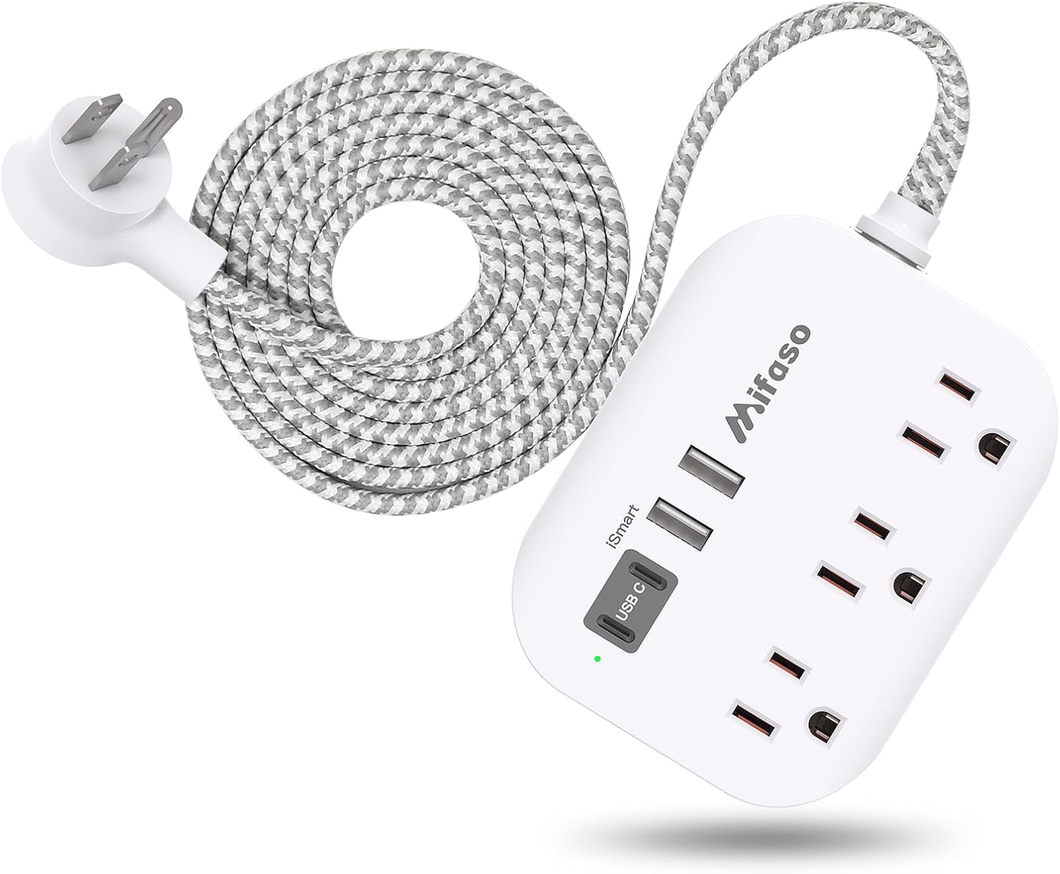 Cruise Ship Essentials - Power Strip with USB Ports, 5Ft Flat Extension ...