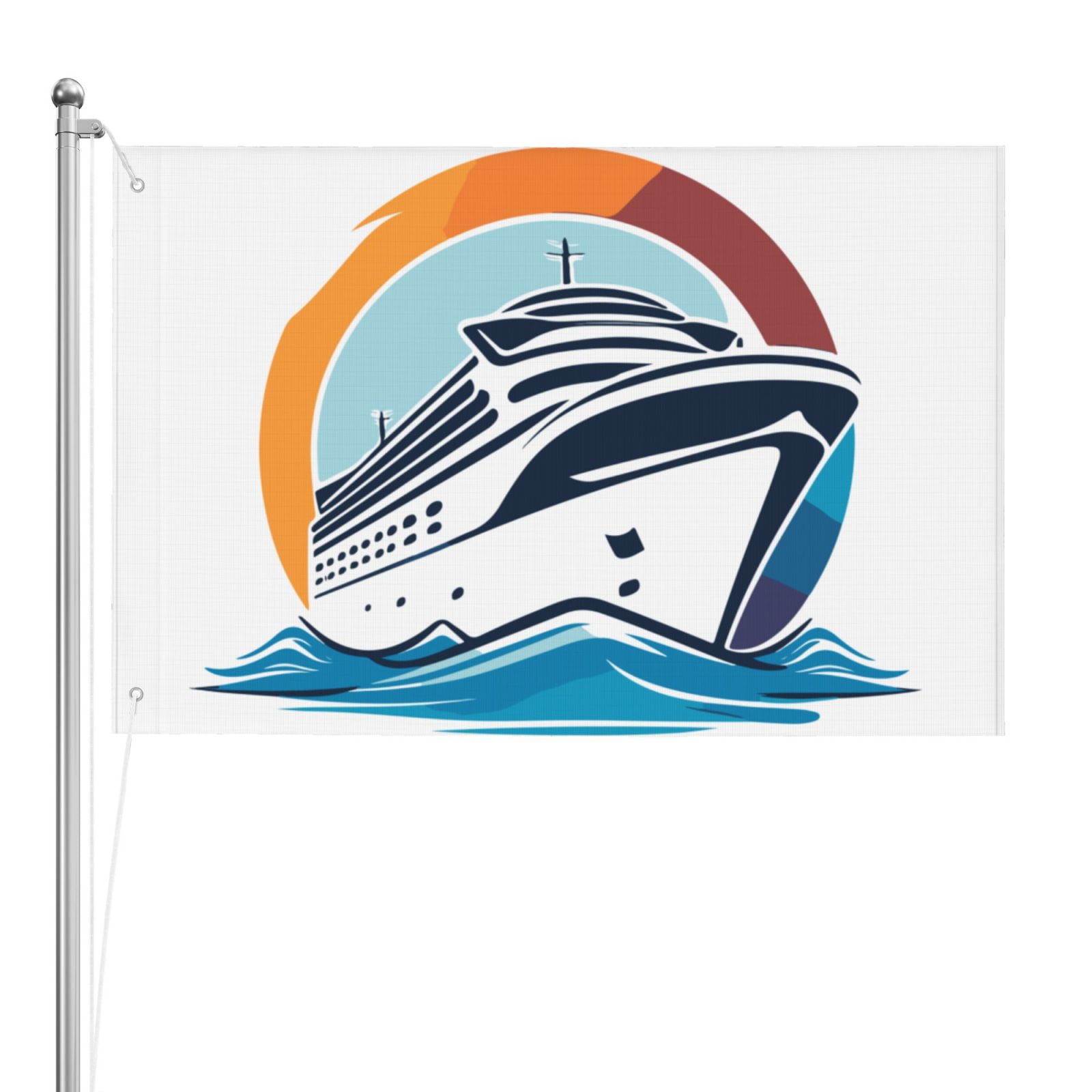 Cruise Ship Logo Flag Double Sided Flag 2x3ft For Home/Company/Indoor ...