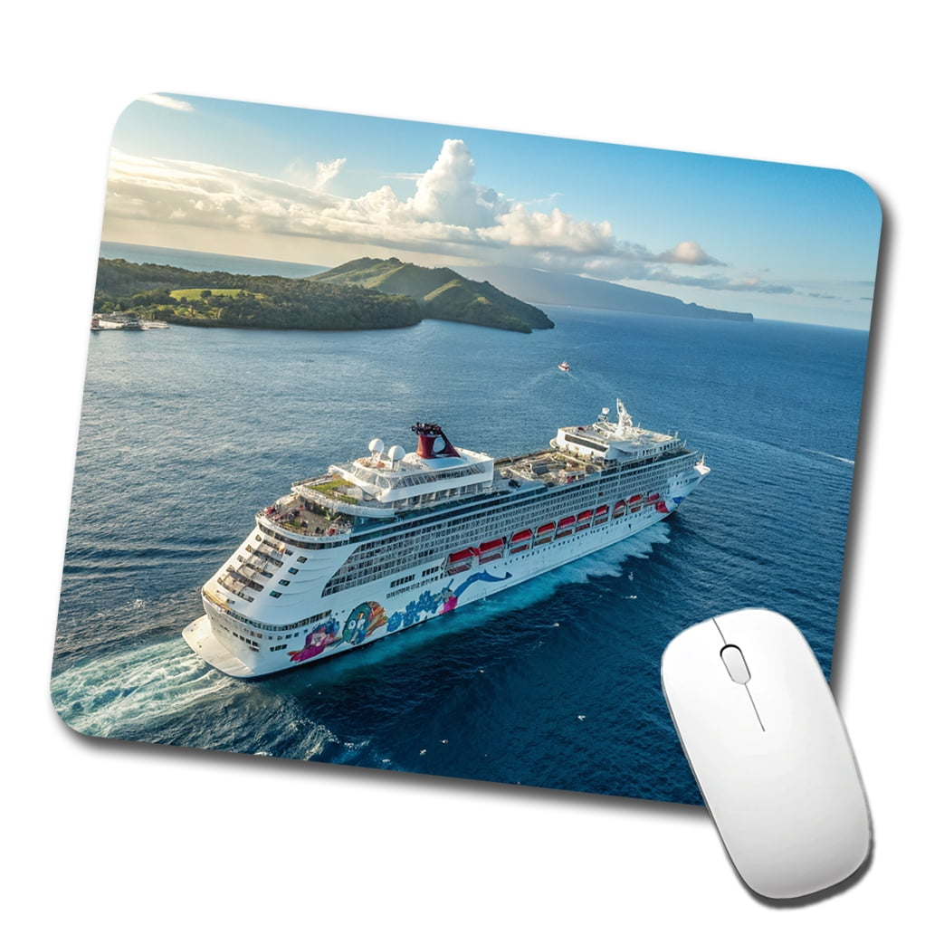 Cruise Ship Sailing Ocean Travel Mouse Pad Low Profile Gaming Mat ...